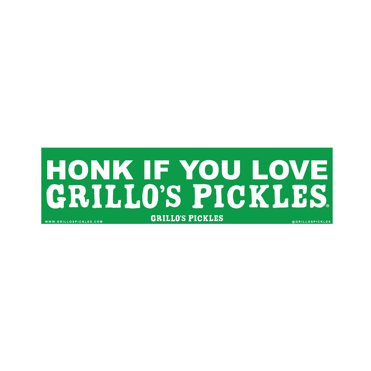 HONK 4 PICKLES - BUMPER STICKER – GRILLOS PICKLES
