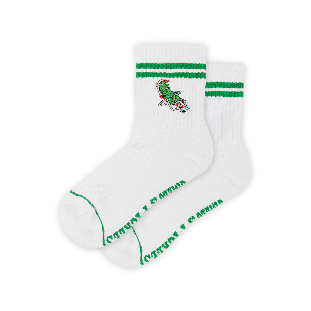 Sam Sam Crew Sock (White) – GRILLOS PICKLES